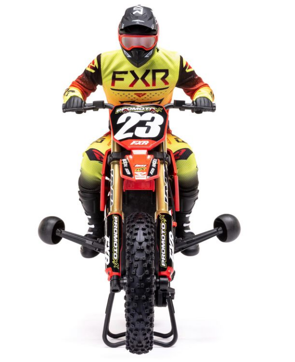 LOSI Promoto-MX Red RC Motorcycle RTR FXR Racing Scheme w/ Spektrum ...