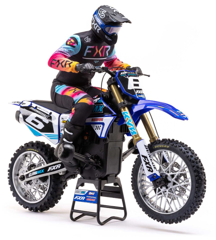 LOSI Promoto-MX Blue RC Motorcycle RTR ClubMX Racing Scheme w/ Spektrum ...