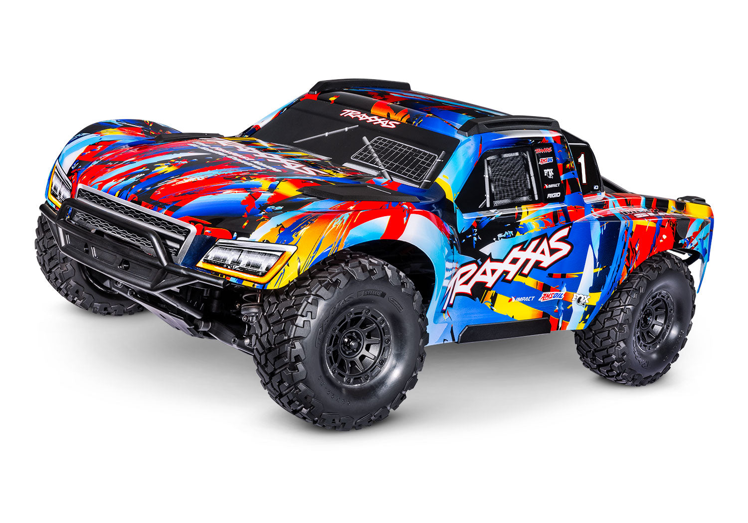 TRAXXAS Maxx Slash Rock-N-Roll Short Course Truck w/ TQi Radio, VXL-6S ...