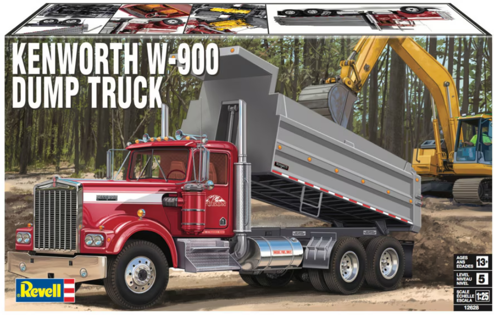 REVELL Kenworth W-900 Dump Truck 1:25 - 12628 | RC Garage Hobby Shop
