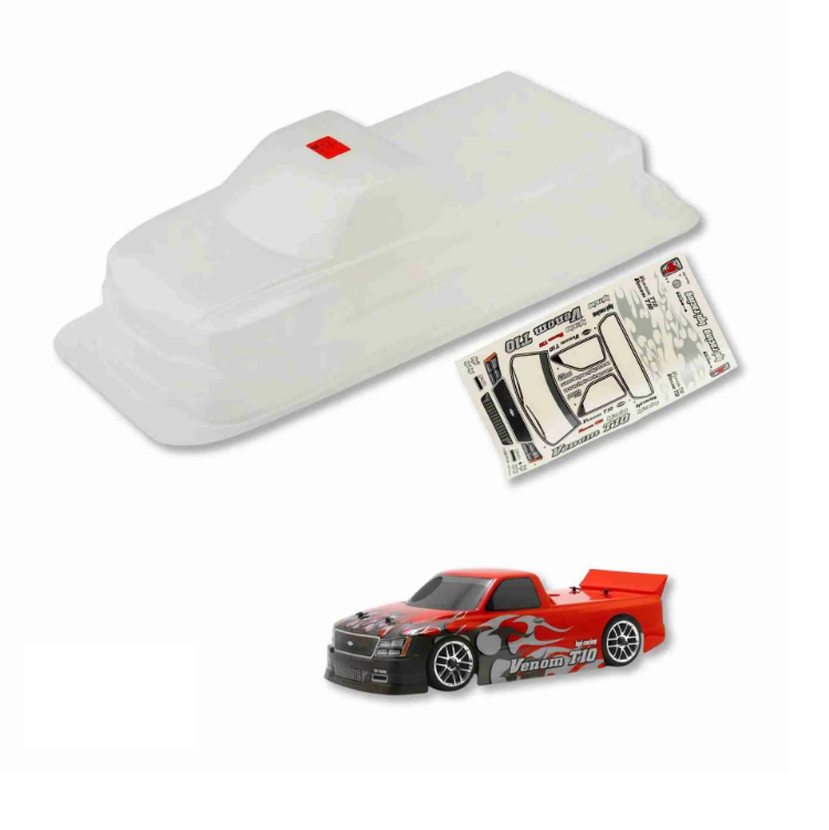 HPI Venom T-10 Clear 200mm Body Shell - HPI-17500 – RC Garage Hobby Shop