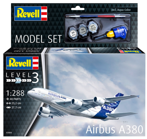 REVELL Airbus A380 Starter Set 1:288 - 63808 – RC Garage Hobby Shop