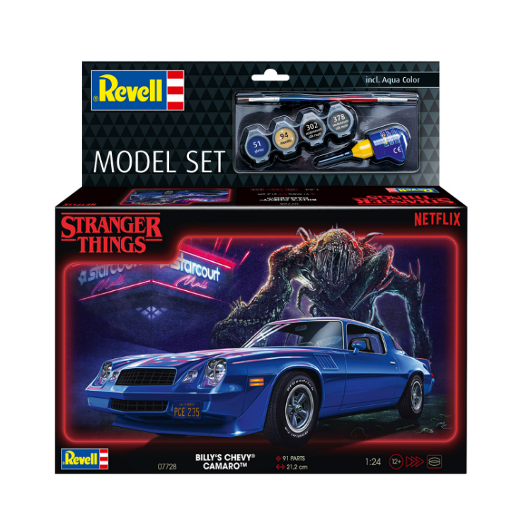 REVELL Chevrolet Camaro Z/28 Stranger Things Starter Kit 1:25 - 67728 ...