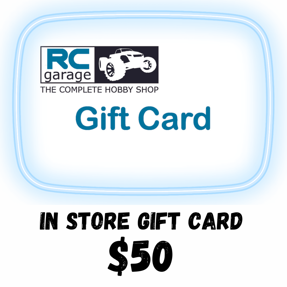 $50 RC Garage Gift Card – RC Garage Hobby Shop