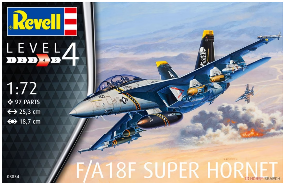 REVELL F/A18F Super Hornet 1:72 - 03834 – RC Garage Hobby Shop