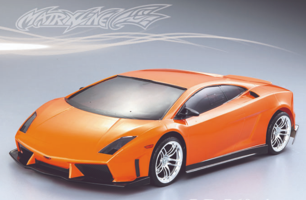 MATRIXLINE Lamborghini Gallardo 1:10 Onroad Clear Body Shell 195mm ...